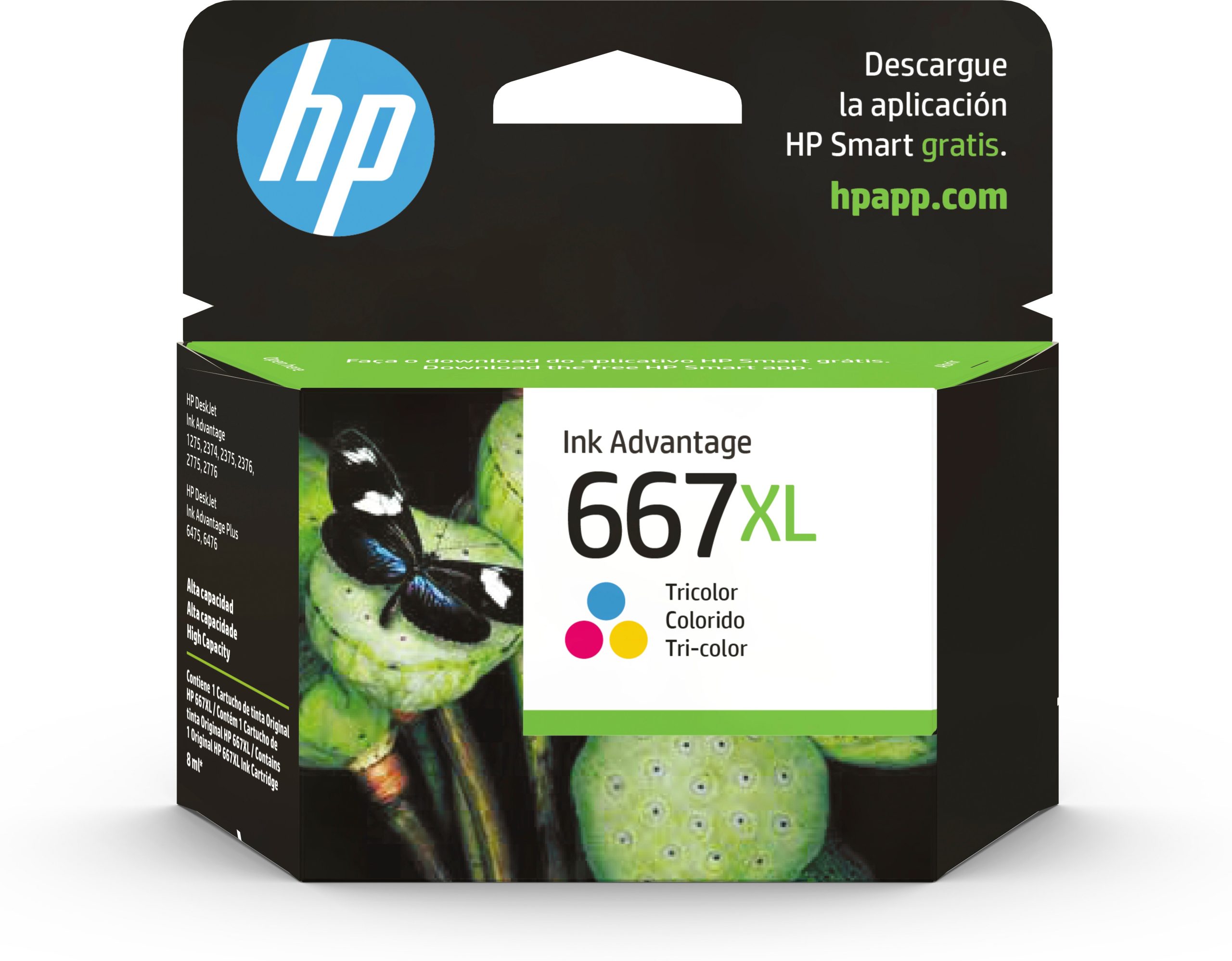 HP Cartucho de tinta de alto rendimiento Original Advantage 667XL ...