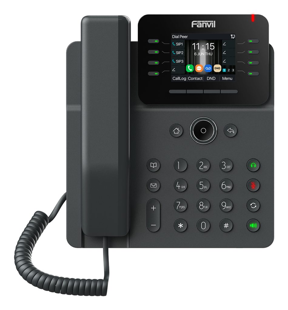 Fanvil V62G teléfono IP Negro 12 líneas LCD - Cocompu