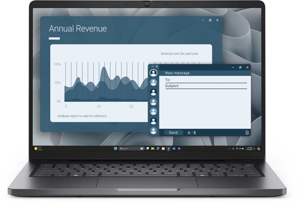 Laptop DELL Pro 14 PC14255 AMD Ryzen 5 PRO 230 14" Full HD+ 16 GB DDR5 ...